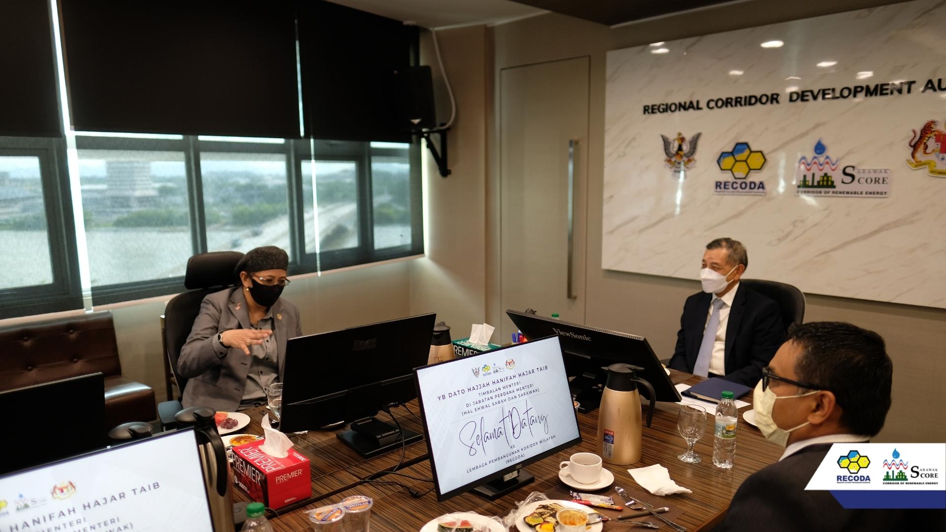 Courtesy Visit by Dato Hajjah Hanifah Hajar Taib - RECODA