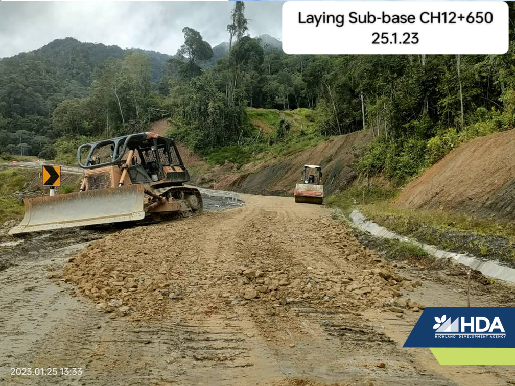 Construction on road from Long Banga junction to Pa Dalih ongoing - RECODA