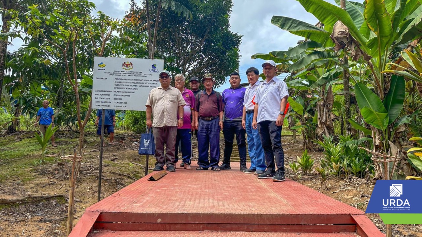 RECODA Handover Jetty Project to Rumah Sait Sungai Poi community in Kanowit - RECODA