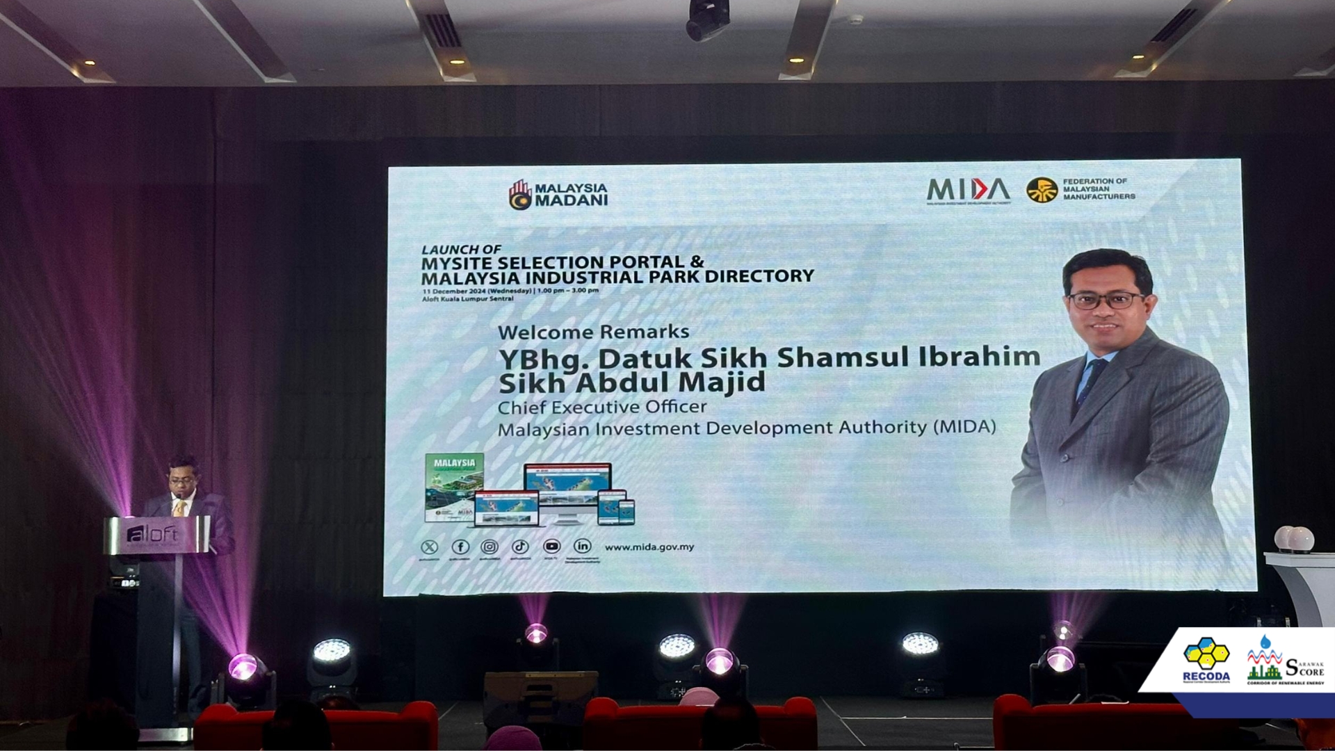 MIDA Launches MYSite Selection Portal to Enhance Investment Opportunities in Sarawak - RECODA